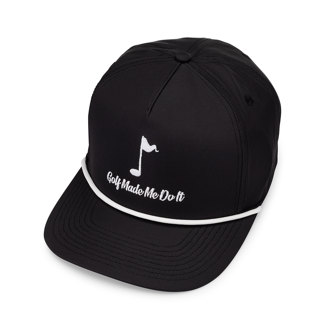 Ace Rope Hat - Black / White – Golf Made Me Do It
